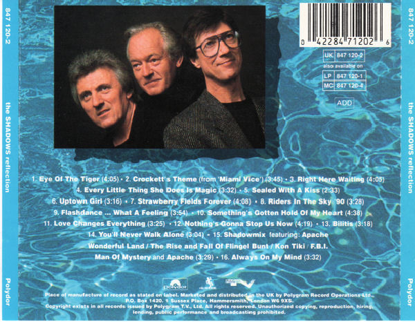 The Shadows альбом Reflection (1990)